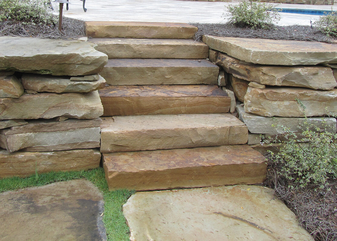 Natural Stone Stair Treads - Georgia Landscape Supply